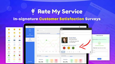 Customer feedback from every email | Rate My Service